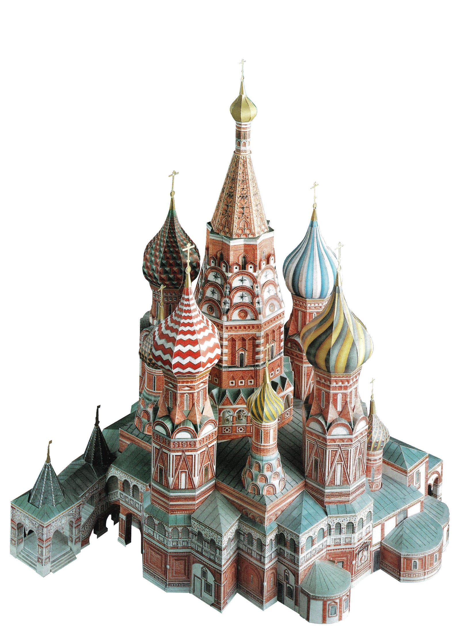 Papercraft Kit Saint Basil's Cathedral Russia 3d Paper Model Craft PDF ...