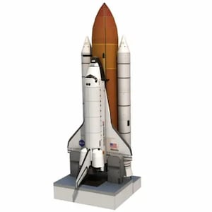 Papercraft Kit Atlantis Spaceship 3d Paper Model Crafting Kit PDF Plans ...