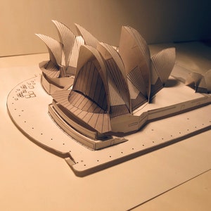Papercraft Kit Sydney Opera 3d Paper Model Crafting Kit PDF Plans to ...