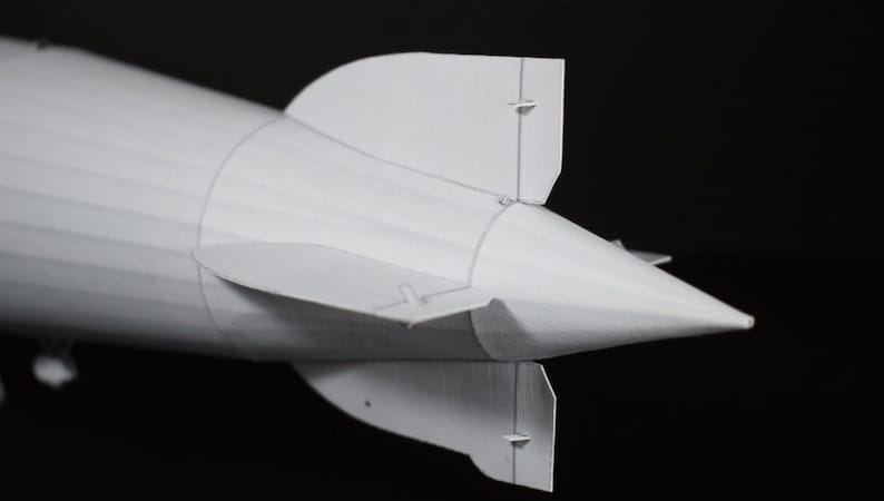 Papercraft Kit Zeppelin 3d Paper Model Crafting Kit PDF Plans to Print ...