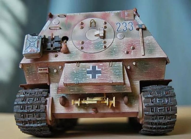 Papercraft Kit Ferdinand Elephant Tank Destroyer 3d Paper Model ...