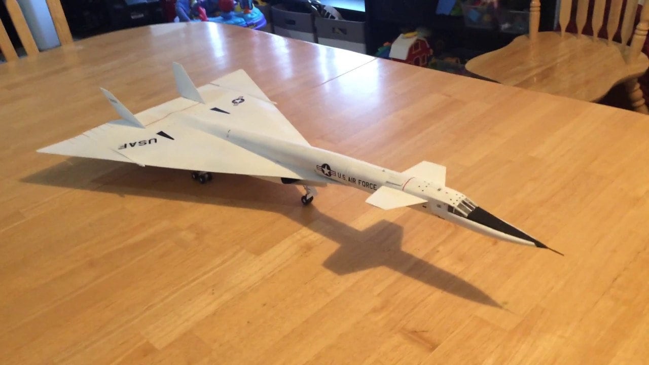 Papercraft Kit XB-70 Valkyrie Airplane 3d Paper Model Crafting PDF ...
