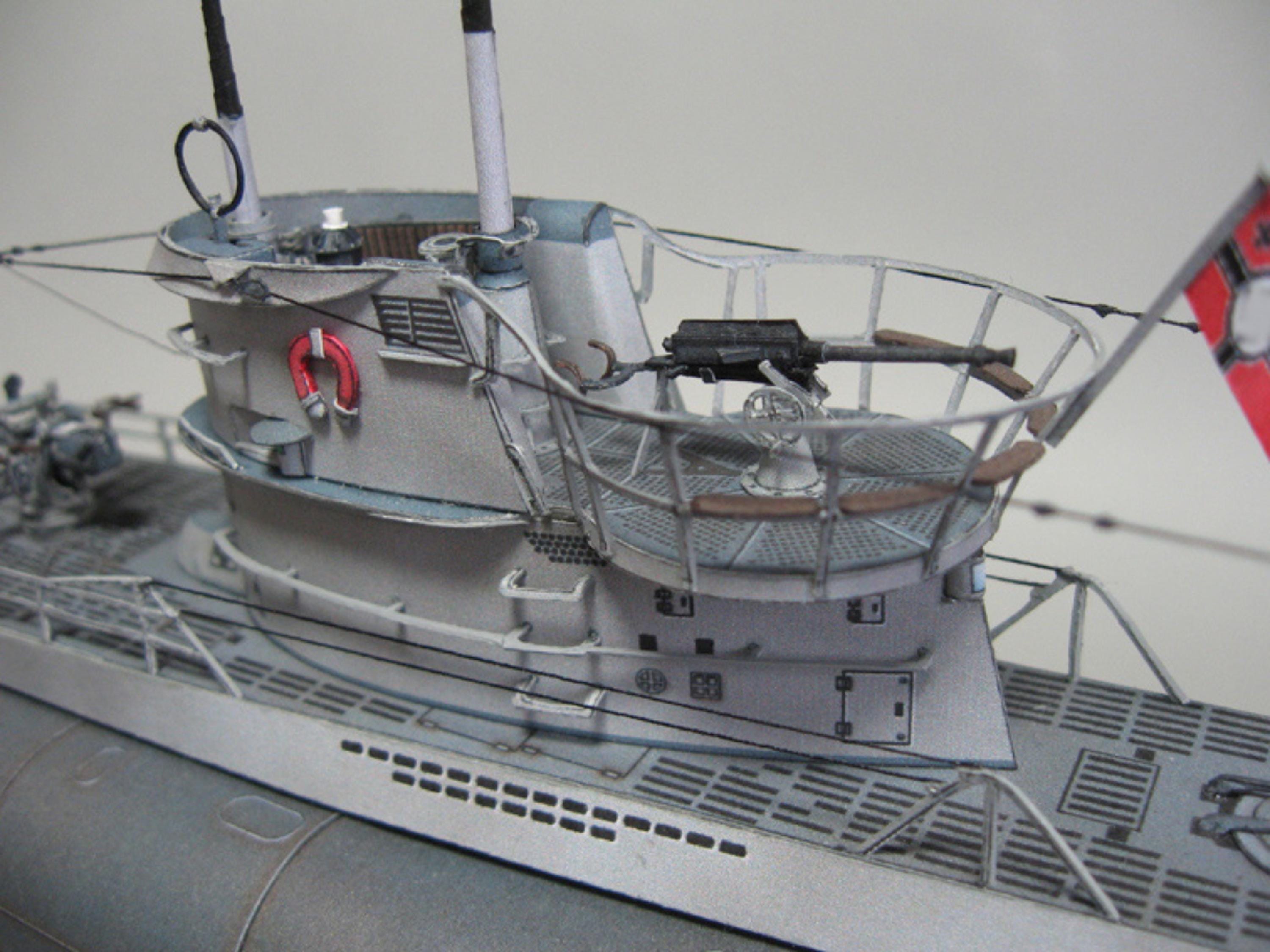 Papercraft Kit VII-C U-boat Submarine 3d Paper Model Crafting Kit PDF ...