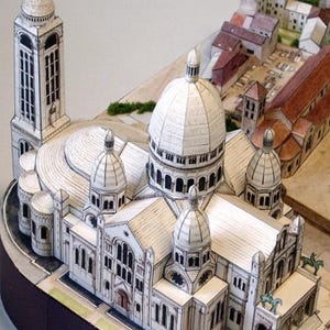 Papercraft Kit Montmartre Paris France 3d Paper Model Crafting PDF ...