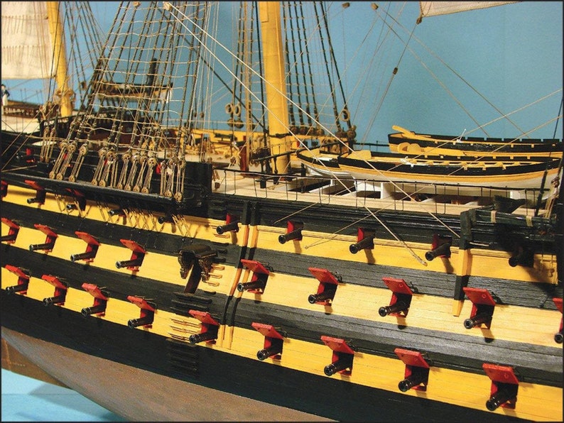 Papercraft Kit HMS Victory Ship 3d Paper Model Crafting Kit PDF Plans ...