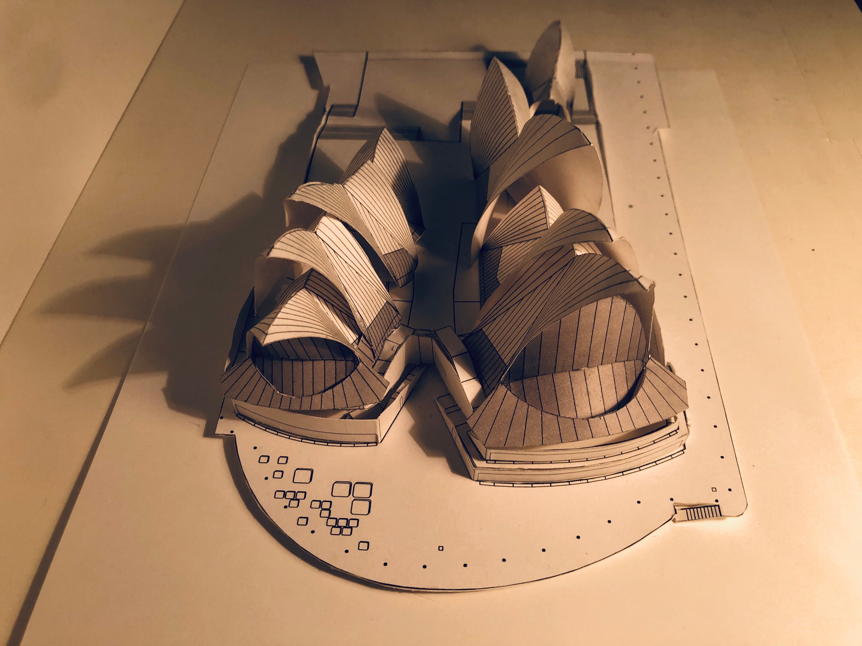 Papercraft Kit Sydney Opera 3d Paper Model Crafting Kit PDF Plans to ...