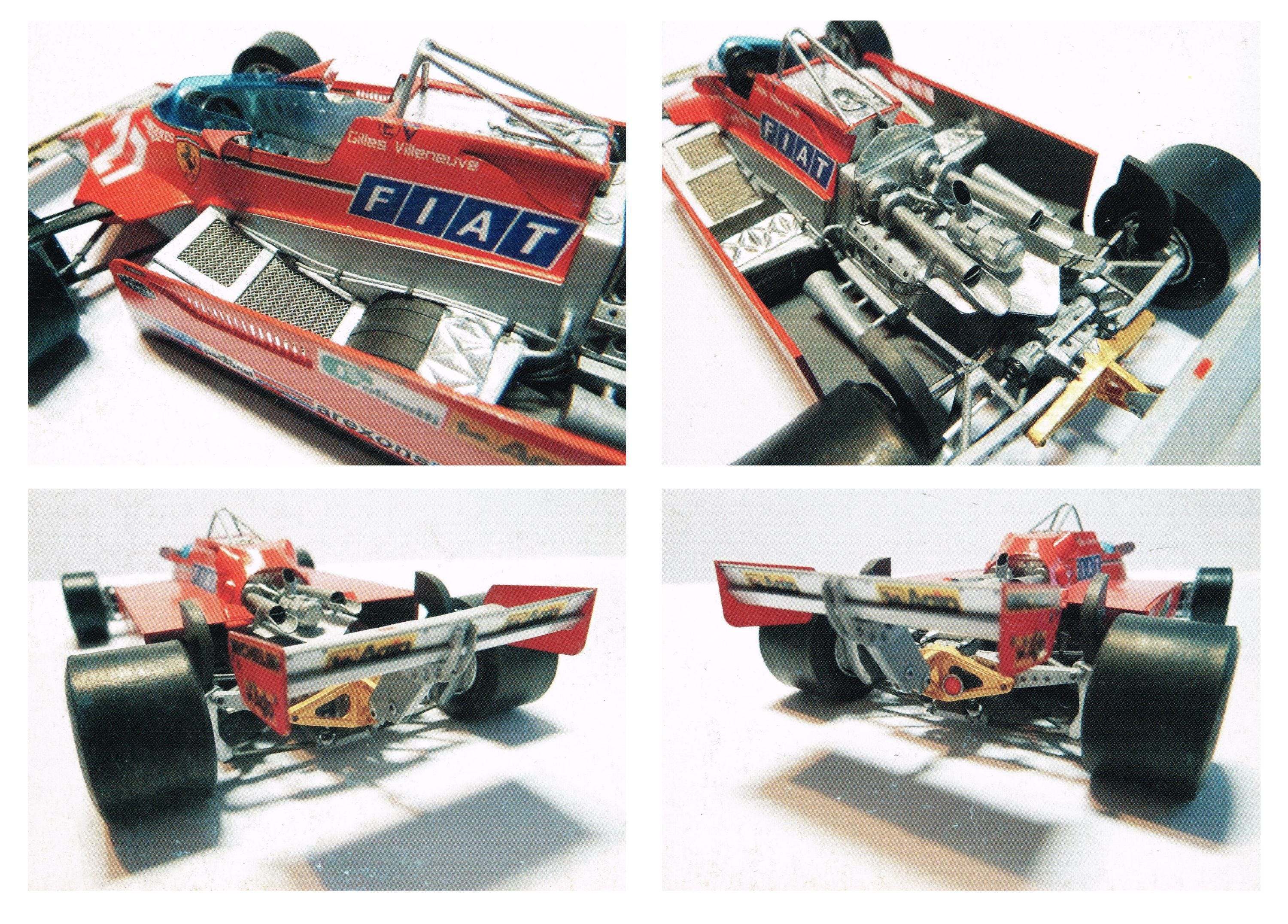 Papercraft Kit F1 Ferrari 126 CK Turbo Race Car 3d Paper Model Crafting ...