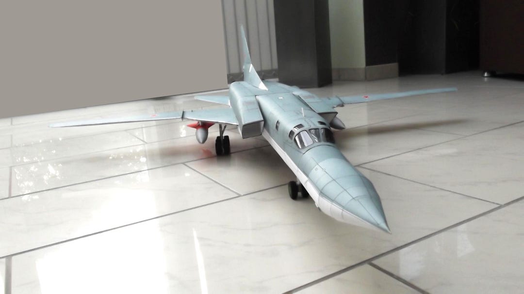 Papercraft Kit Tu-22m Backfire Airplane 3d Paper Model Crafting Kit PDF ...