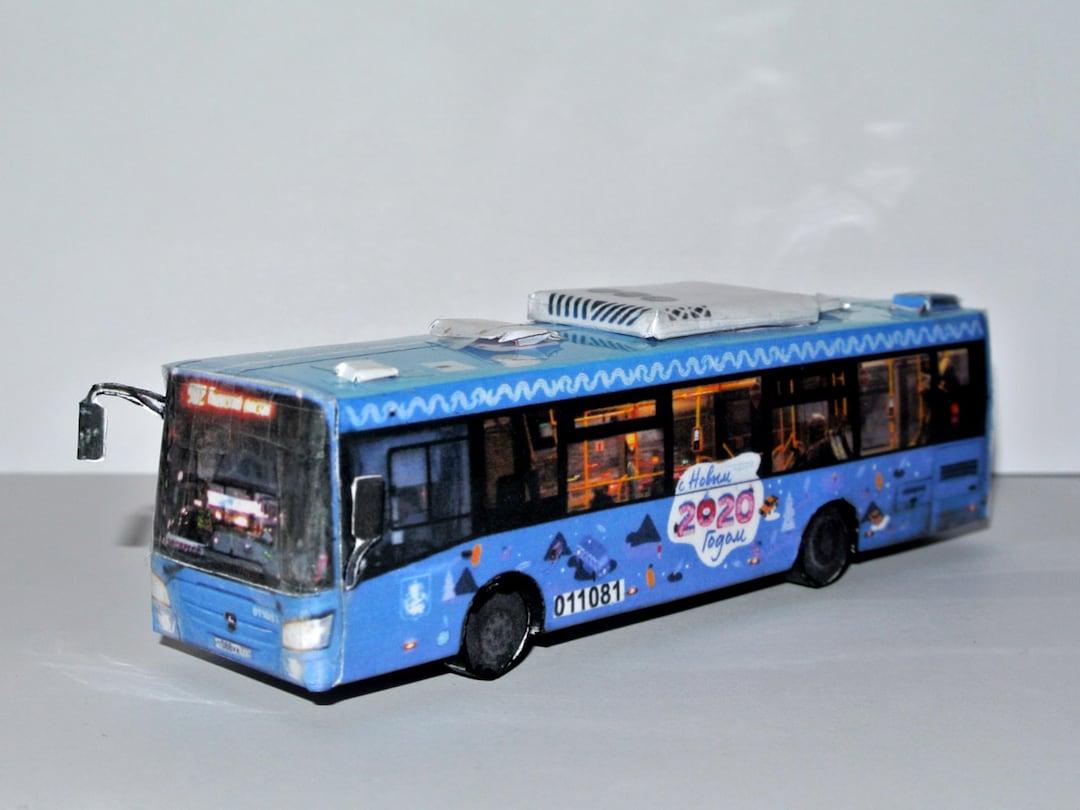 Papercraft Kit Bus Civilian Vehicle Citybus 3d Paper Model Crafting Kit ...