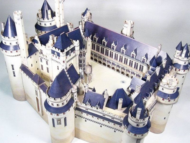 Papercraft Kit Chateau De Pierrefonds 3d Paper Model Crafting PDF Plans ...