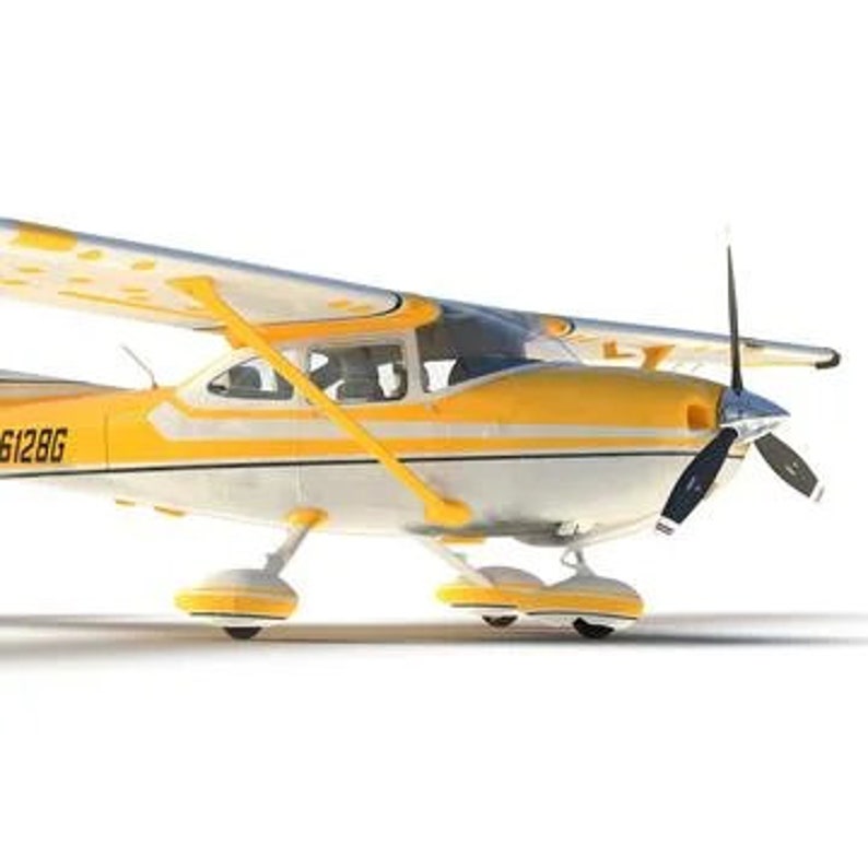 Papercraft Kit Cessna Airplane 3d Paper Model Crafting Kit PDF Plans to ...