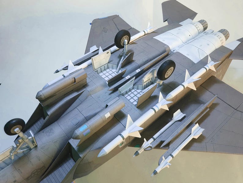 Papercraft Kit F-15E Strike Eagle Douglas Airplane 3d Paper Model ...
