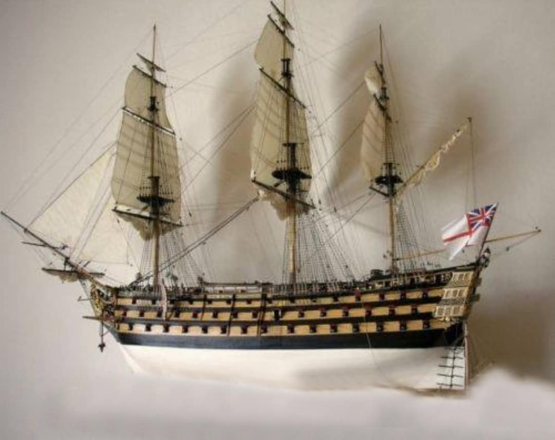 Papercraft Kit HMS Victory Ship 3d Paper Model Crafting Kit PDF Plans ...