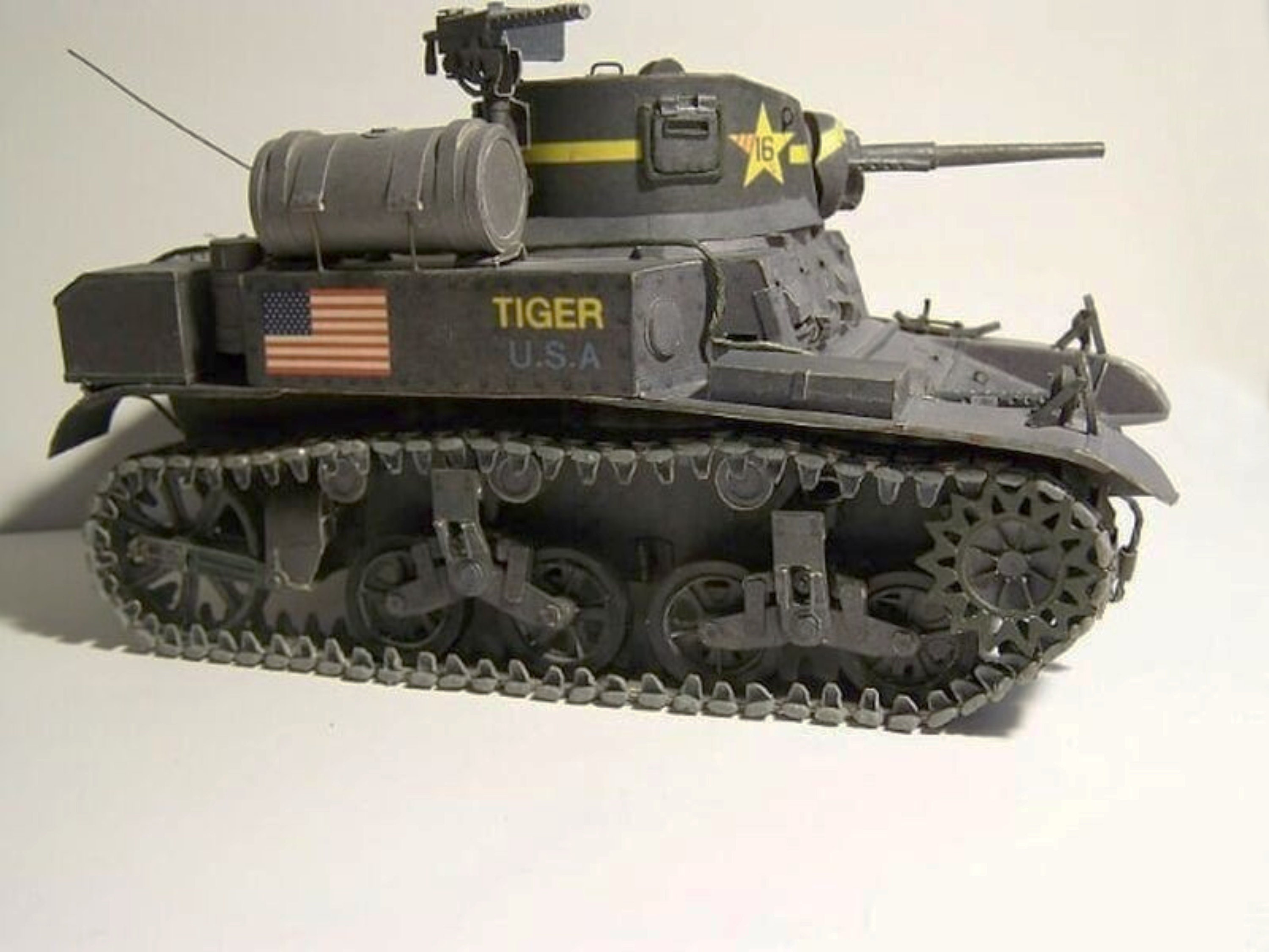Kit PaperCraft M3A1 Stuart US Tank Kit de création de modèle 3D en ...