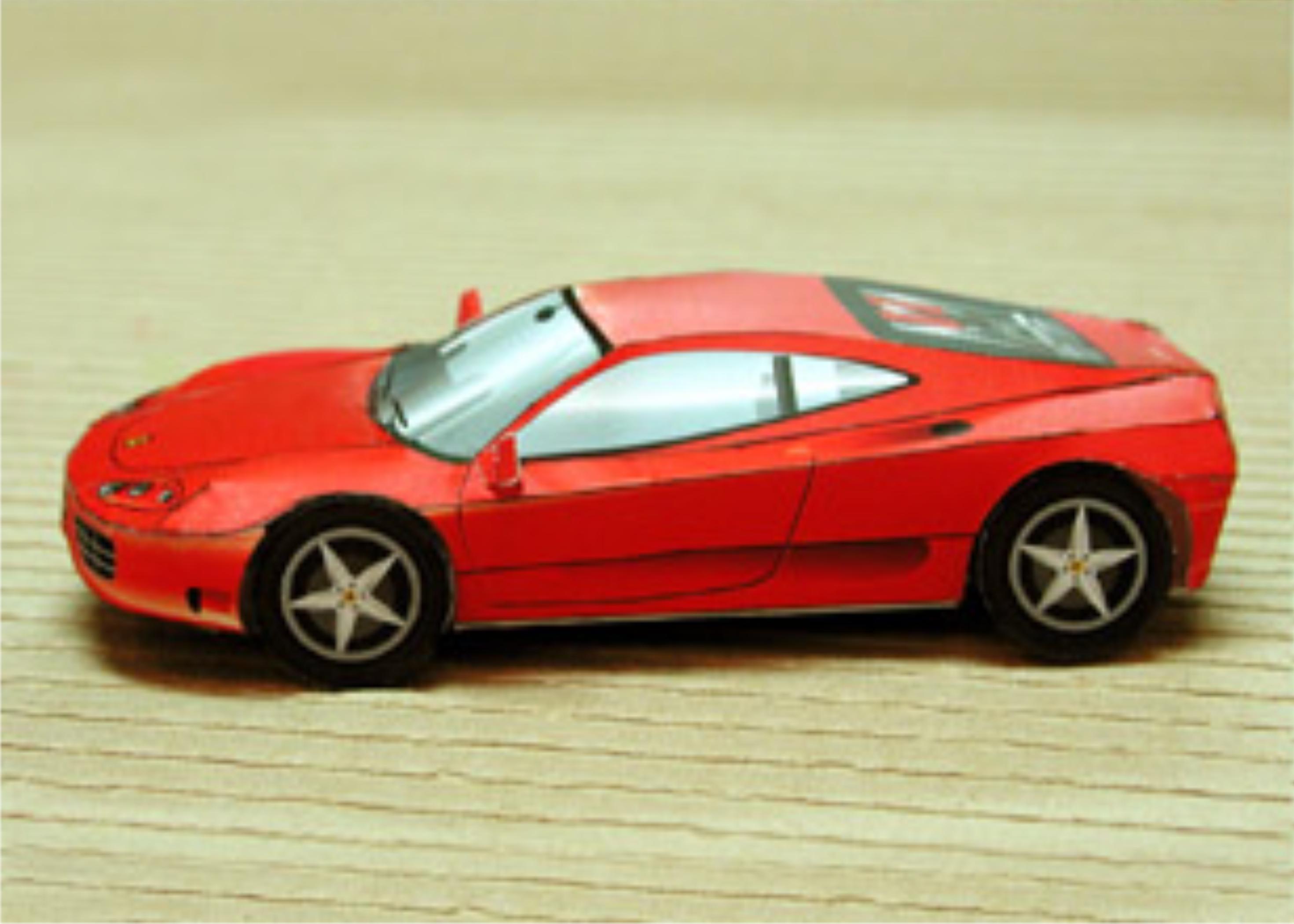 Papercraft Kit Ferrari 360 Modena Car 3d Paper Model Crafting Kit PDF ...
