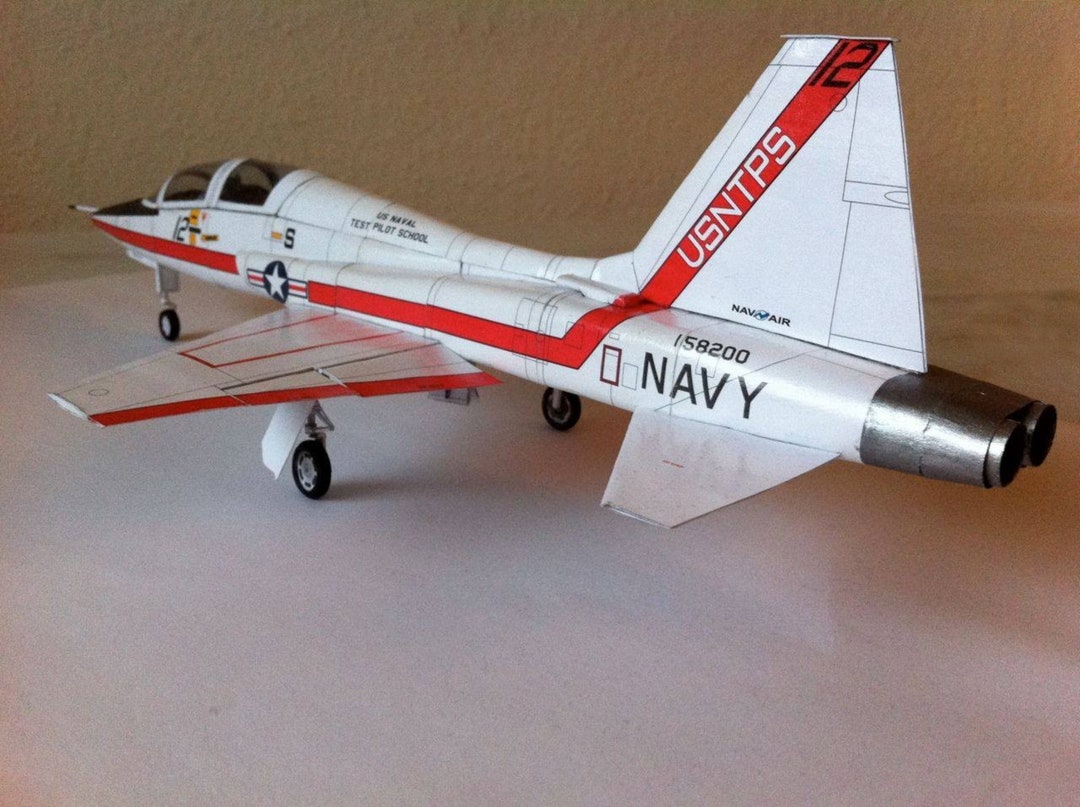 Papercraft Kit T-38 Talon Airplane 3d Paper Model Crafting Kit PDF ...