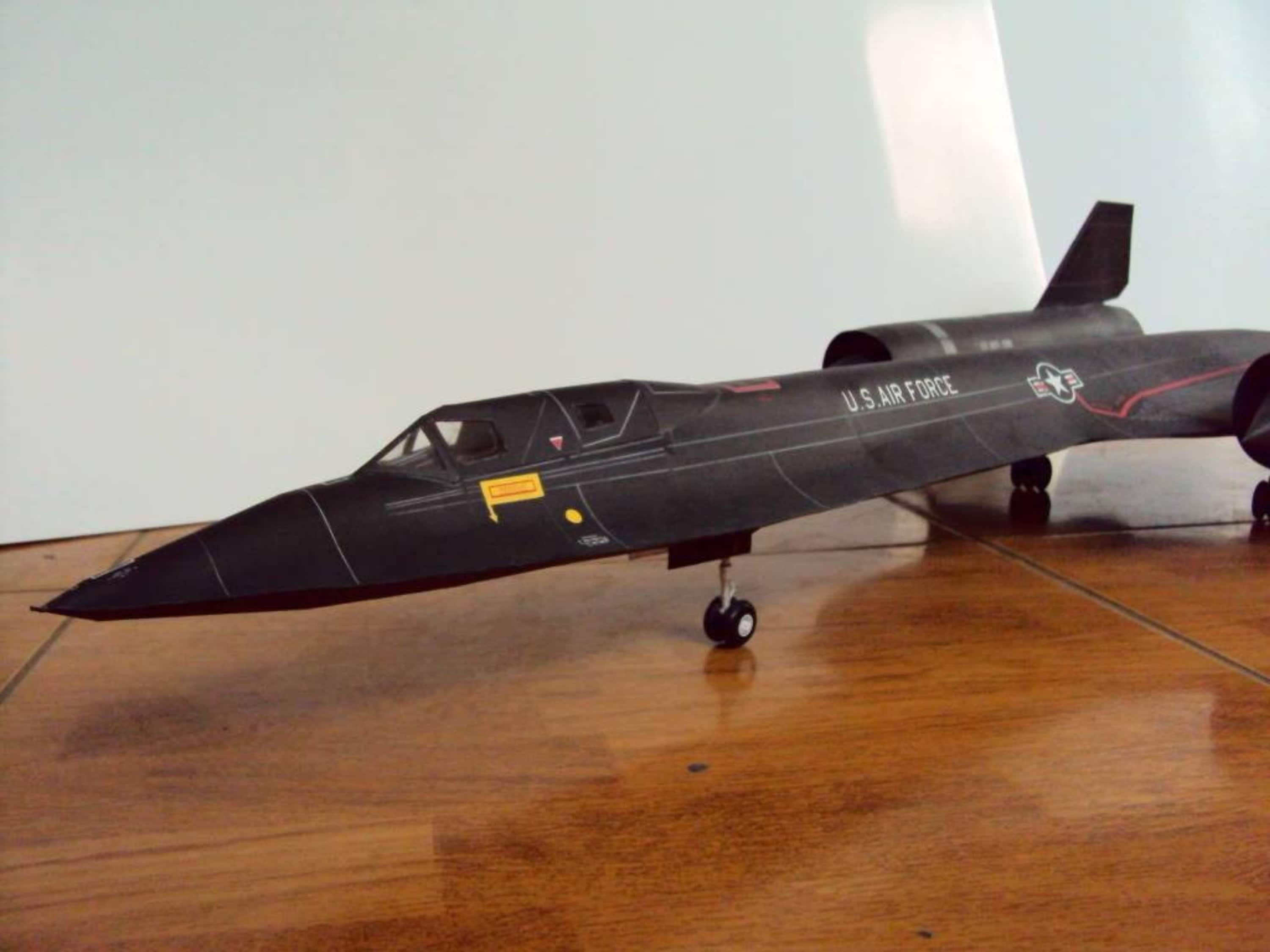 Papercraft Kit SR-71 Blackbird Airplane 3d Paper Model Crafting Kit PDF ...
