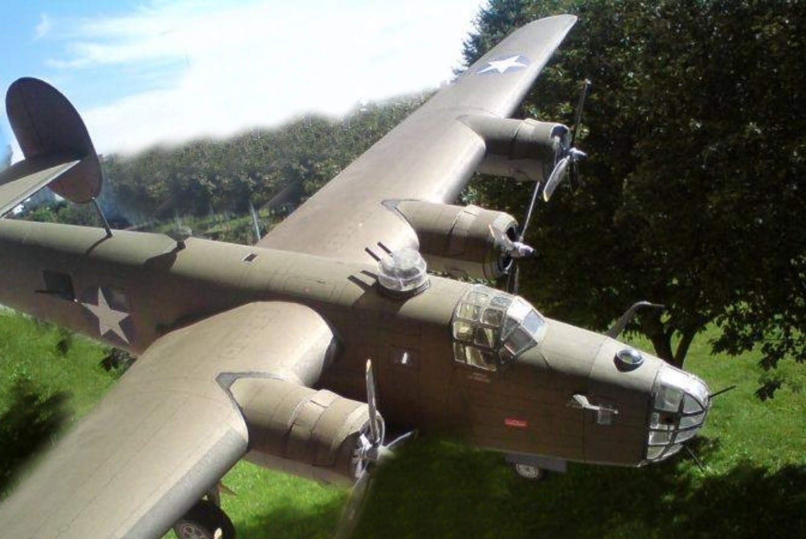 Papercraft Kit B-24 Liberator Airplane 3d Paper Model Crafting Kit PDF ...