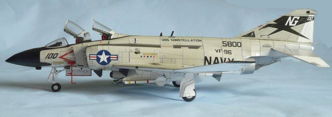 Papercraft Kit F-4 Phantom Plane 3d Paper Model Crafting Kit PDF Plans ...