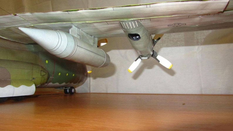 Papercraft Kit C-130 Hercules Airplane 3d Paper Model Crafting Kit PDF ...