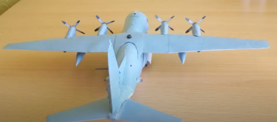 Papercraft Kit C-130 Hercules Airplane 3d Paper Model Crafting Kit PDF ...
