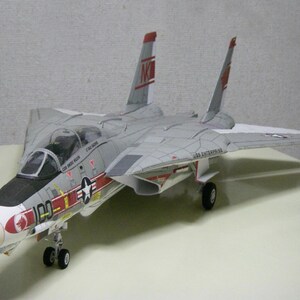Papercraft Kit F-14A Tomcat Airplane 3d Paper Model Crafting Kit PDF ...