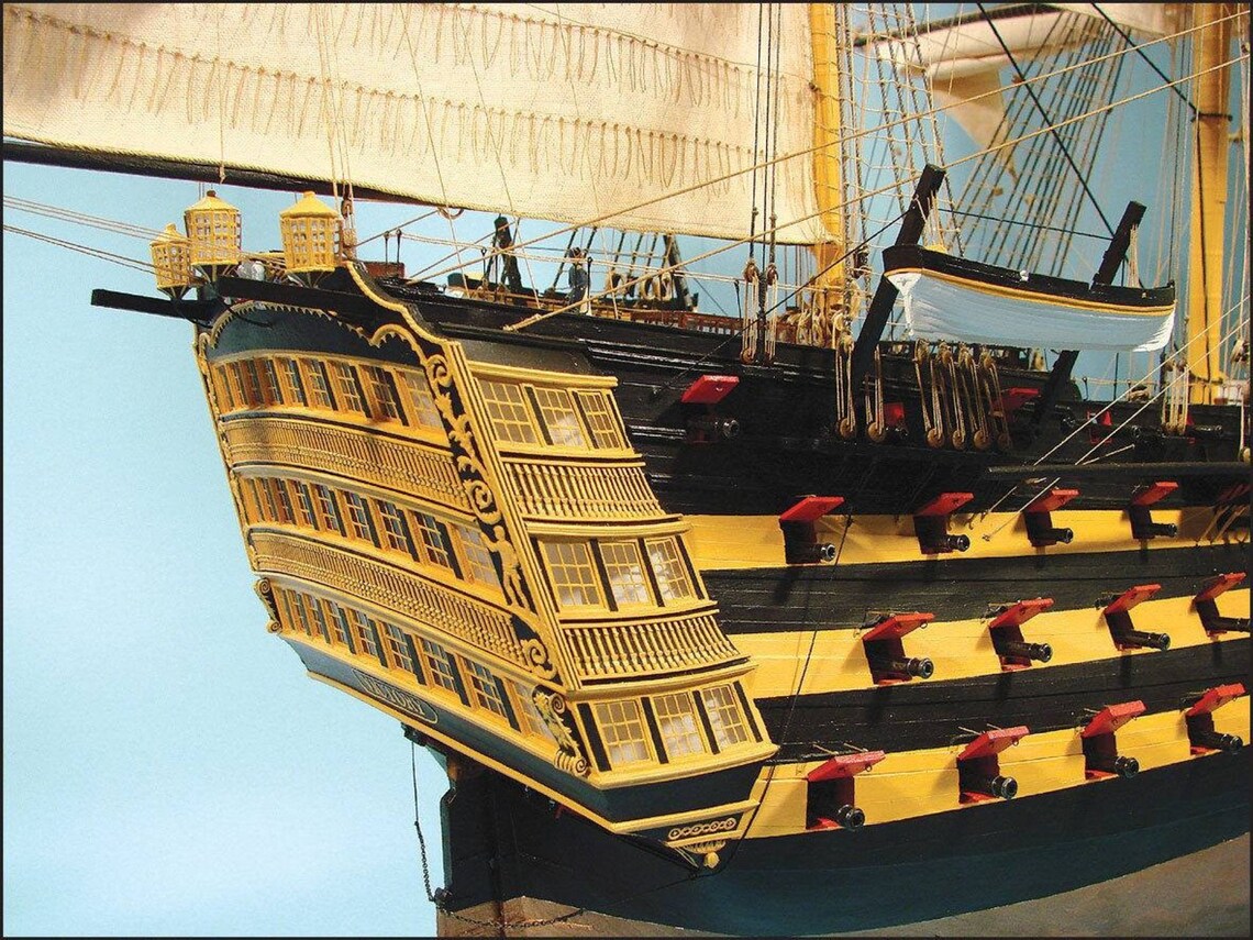Papercraft Kit HMS Victory Ship 3d Paper Model Crafting Kit PDF Plans ...