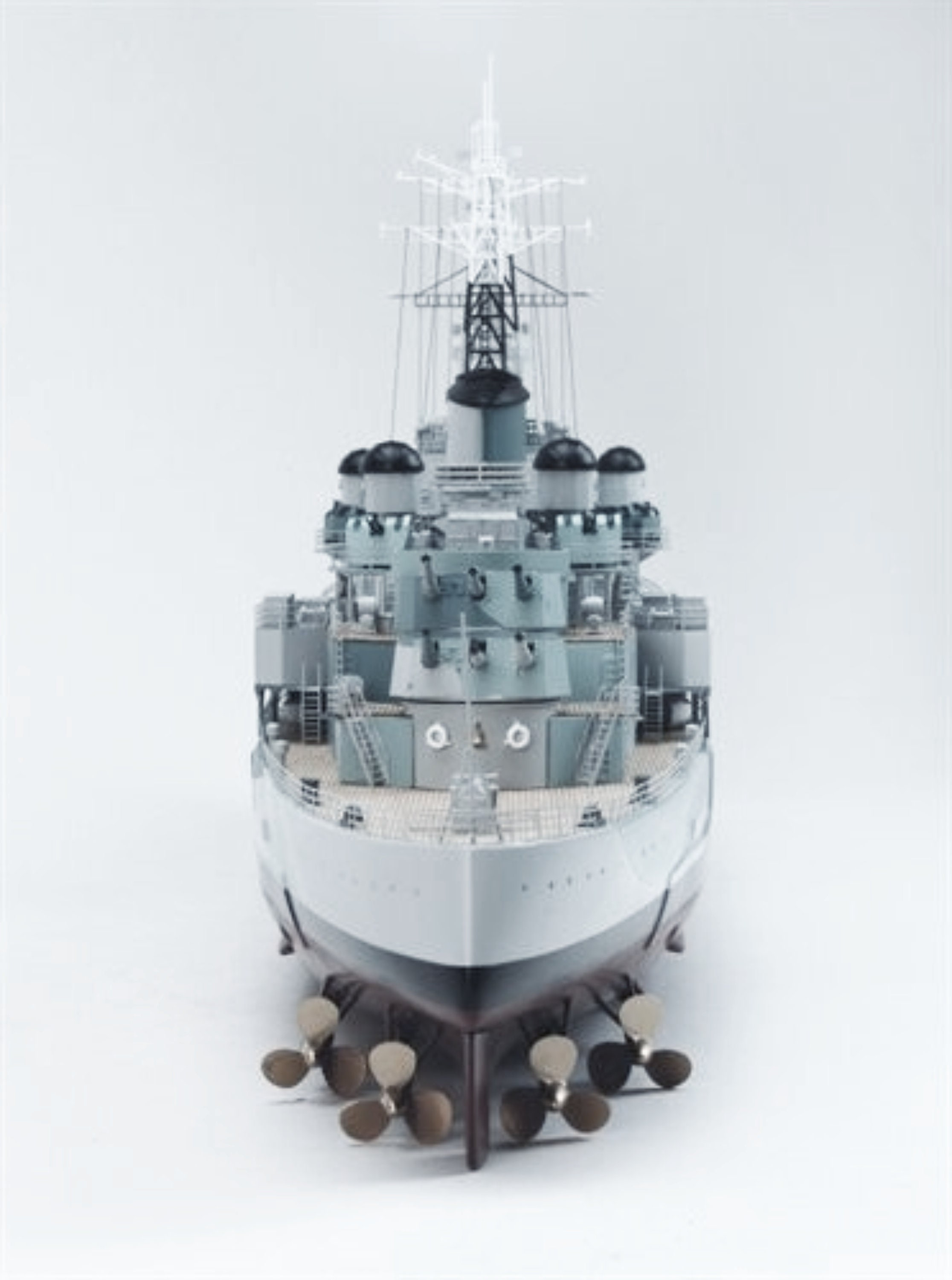 Papercraft Kit HMS Belfast Light Cruiser 3d Paper Model Crafting Kit ...