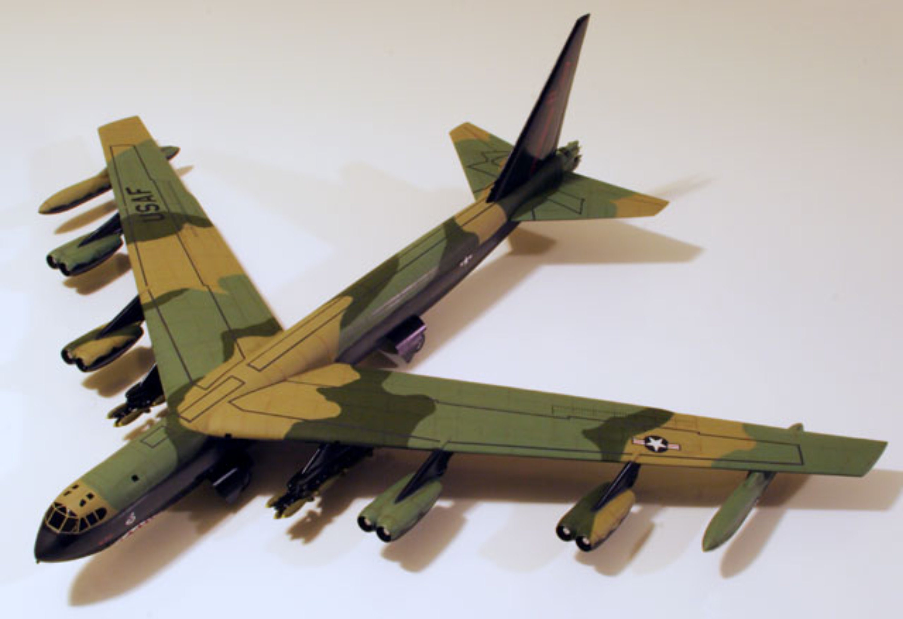 Papercraft Kit B-52 Stratofortress Airplane 3d Paper Model Crafting PDF ...