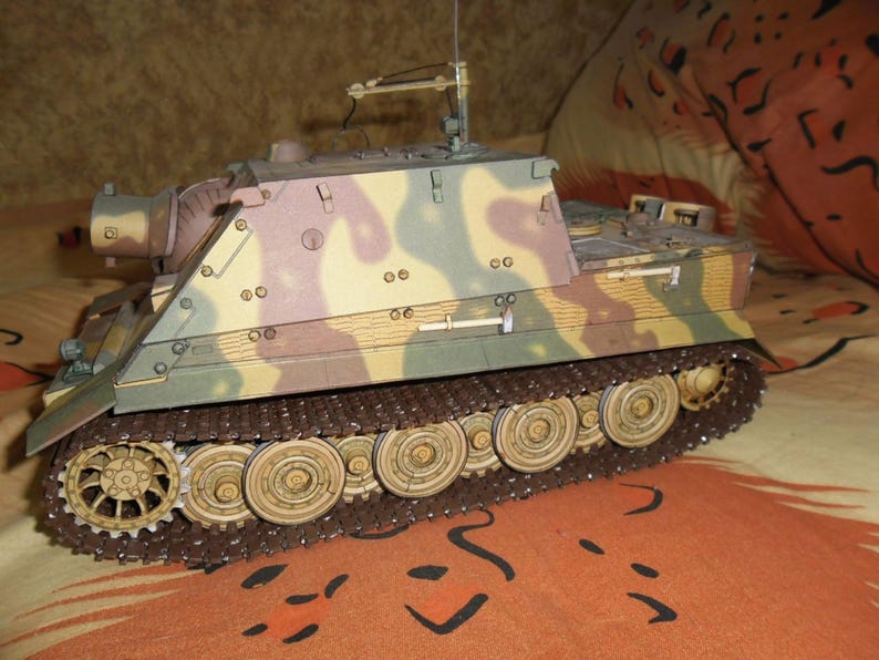Papercraft Kit Sturmtiger Ww2 Tank 3d Paper Model Crafting Kit PDF ...