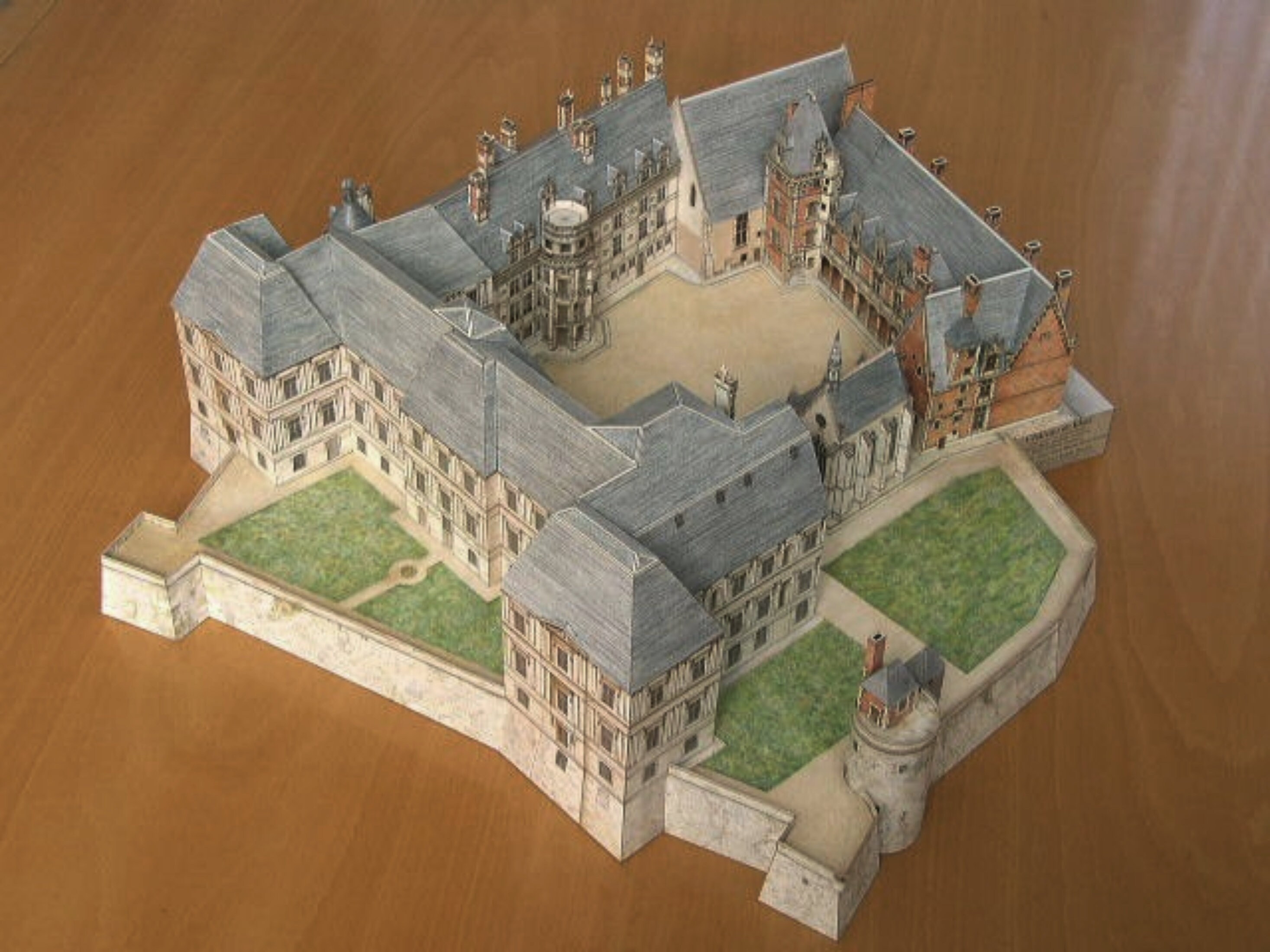 Papercraft Kit Chateau De Blois 3d Paper Model Crafting Kit PDF Plans ...