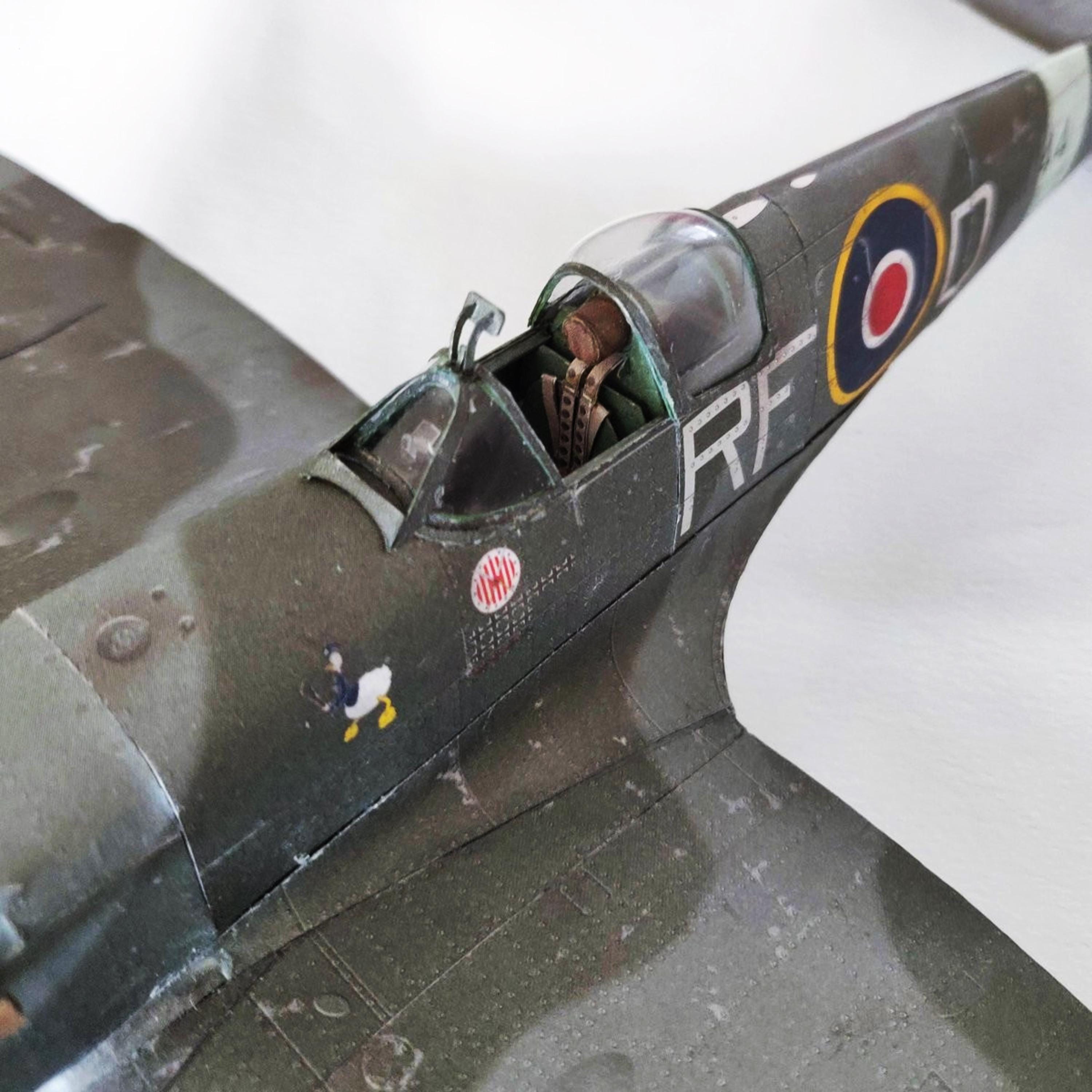 Papercraft Kit Supermarine Spitfire Plane 3d Paper Model Crafting Kit ...