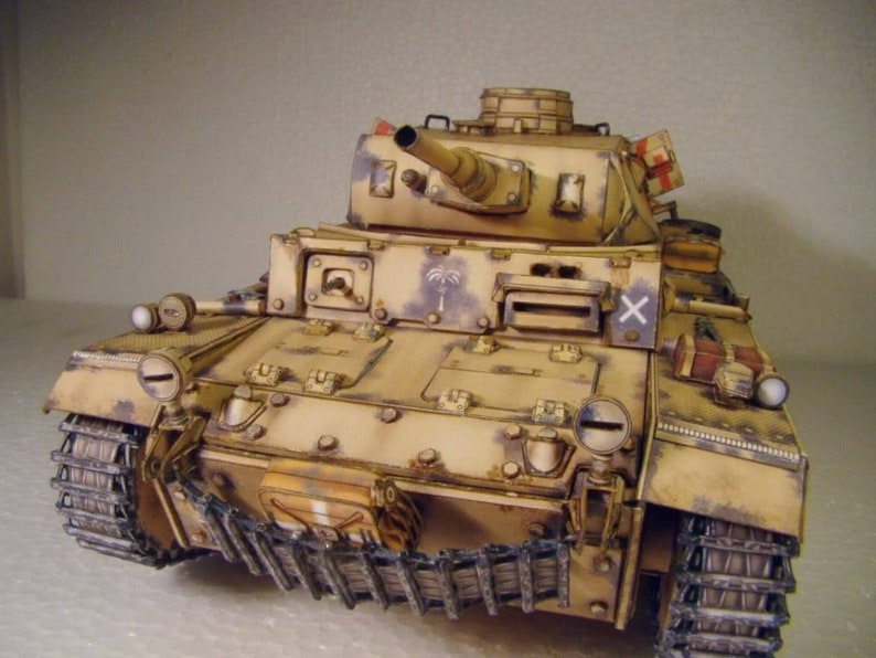 Papercraft Kit Panzer III Tank 3d Paper Model Crafting Kit PDF Plans to ...