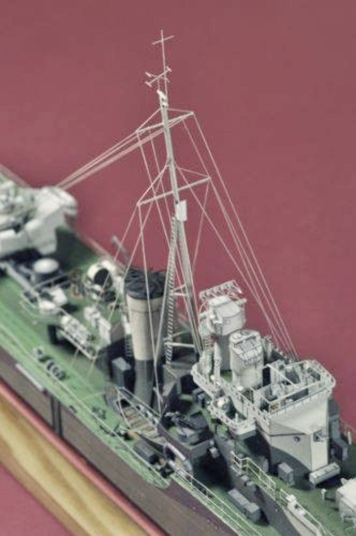 Papercraft Kit HMS Saumarez Destroyer 3d Paper Model Crafting Kit PDF ...