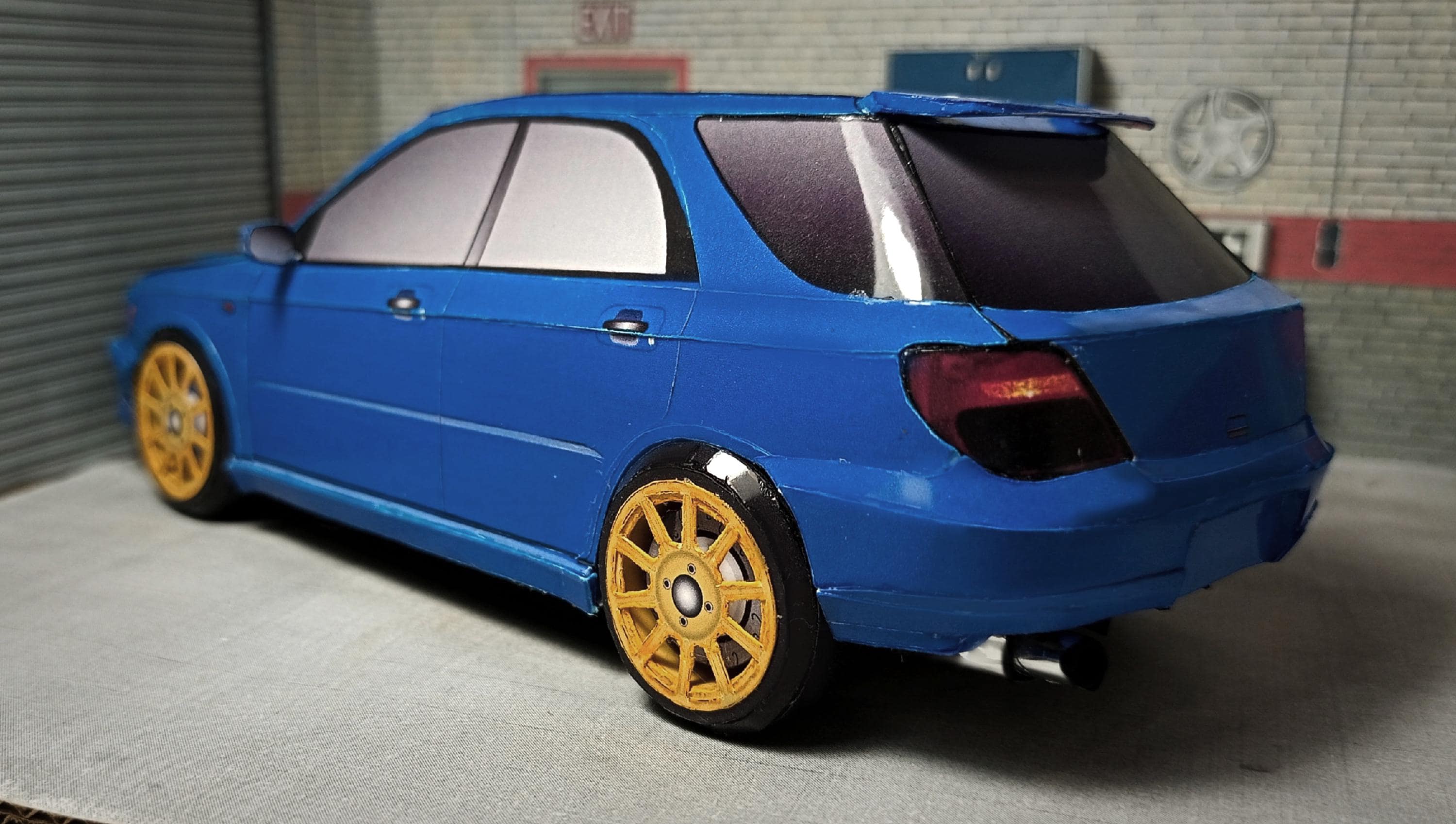 Papercraft Kit Subaru Impreza Car 3d Paper Model Crafting Kit PDF Plans ...