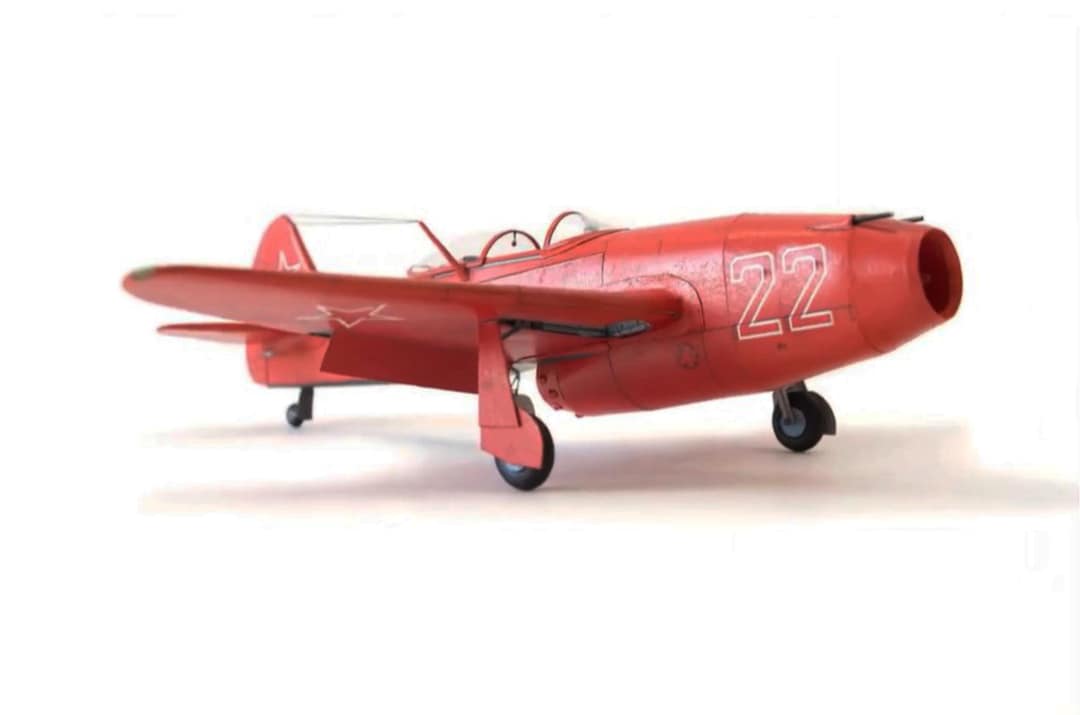 Papercraft Kit Yak-15 Feather Yakovlev Airplane 3d Paper Model Crafting ...