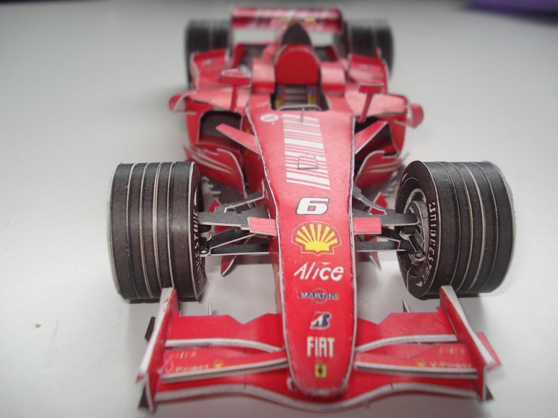 Papercraft Kit F1 Race Car 3d Paper Model Crafting Kit PDF Plans to ...