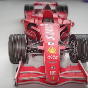 Papercraft Kit F1 Race Car 3d Paper Model Crafting Kit PDF Plans to ...