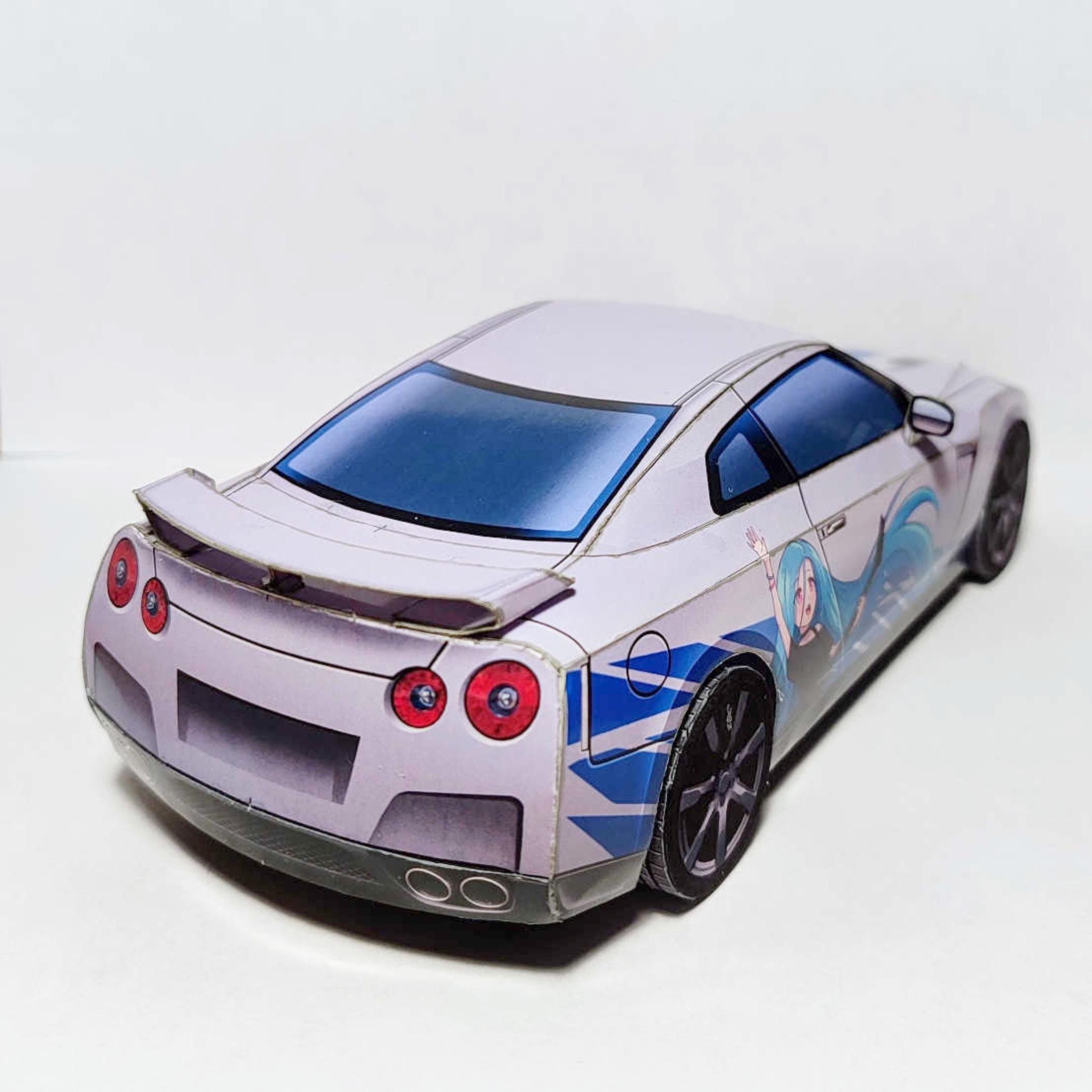 Papercraft Kit Nissan GT-R Race Car 3d Paper Model Crafting Kit PDF ...