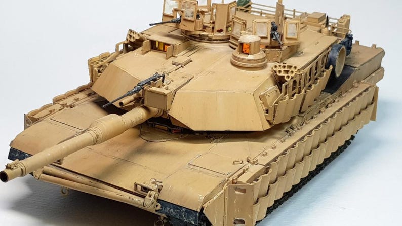 Kit PaperCraft M1A1 Abrams tank kit de elaboración de modelos de papel ...