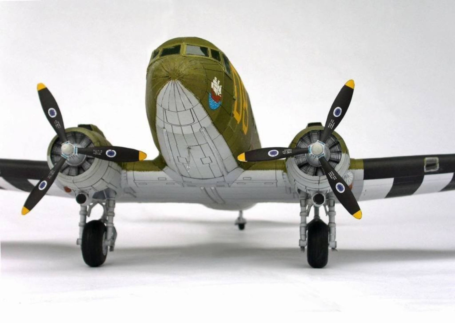 Papercraft Kit Douglas C-47 Skytrain Airplane 3d Paper Model Crafting ...