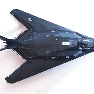 Papercraft Kit F-117 Nighthawk Plane 3d Paper Model Crafting PDF Plans ...