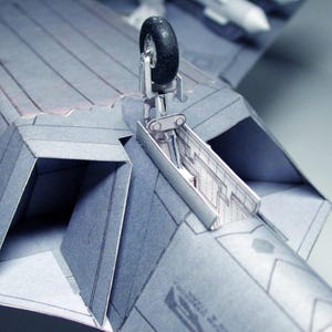 Papercraft Kit F-22 Raptor Airplane 3d Paper Model Crafting Kit PDF ...