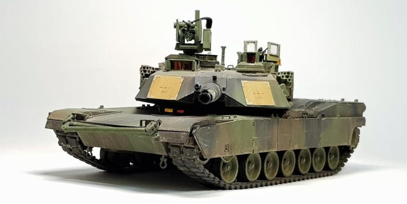 Papercraft Kit M1A2 Abrams Tank 3d Paper Model Crafting Kit PDF Plans ...