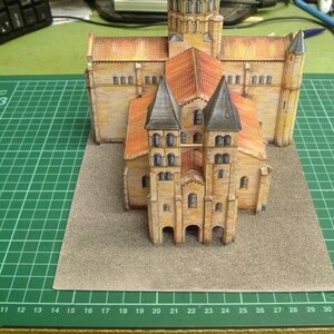 Papercraft Kit Paray Le Monial Basilica 3d Paper Model Crafting Kit PDF ...
