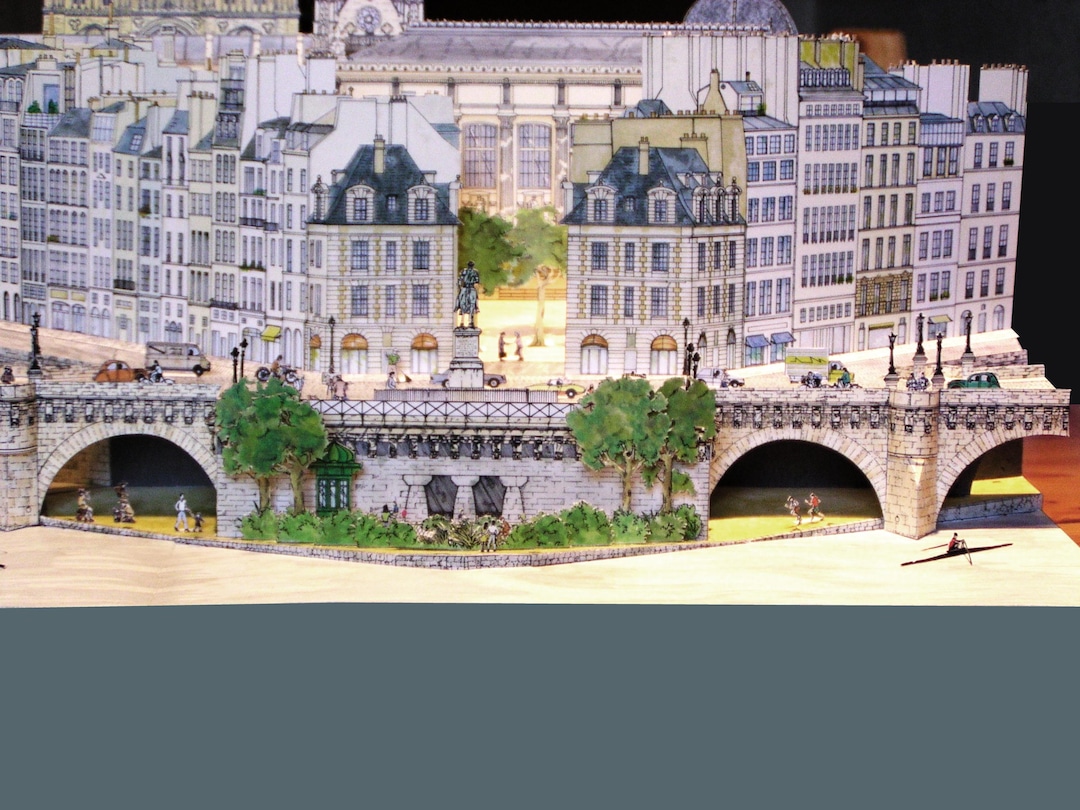 Papercraft Kit Pont-neuf Paris France 3d Paper Model Crafting PDF Plans ...