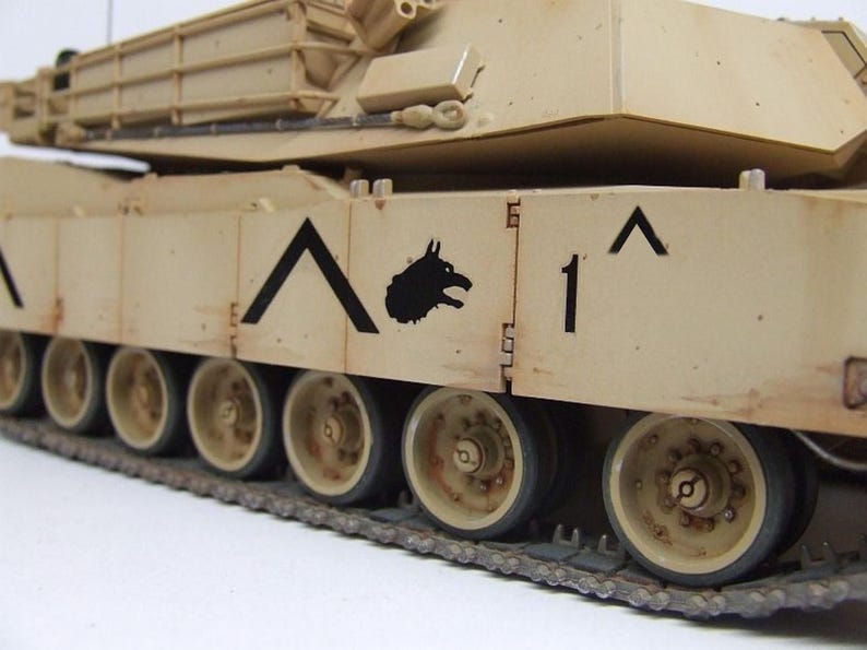Papercraft Kit M1A1 Abrams Tank 3d Paper Model Crafting Kit PDF Plans ...
