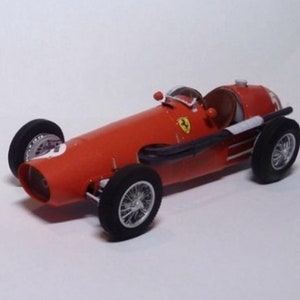 Papercraft Kit Ferrari 500 Car 3d Paper Model Crafting PDF Plans DIY ...