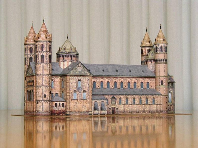 Papercraft Kit Worms Cathedral 3d Paper Model Crafting Kit PDF Plans to ...