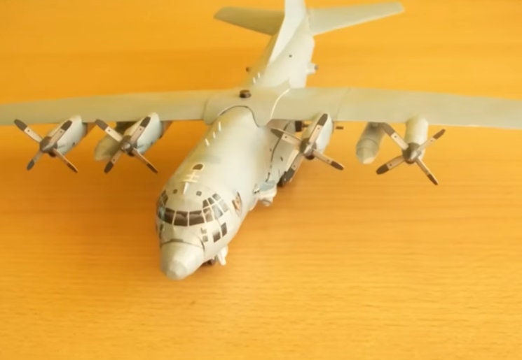 Papercraft Kit C-130 Hercules Airplane 3d Paper Model Crafting Kit PDF ...